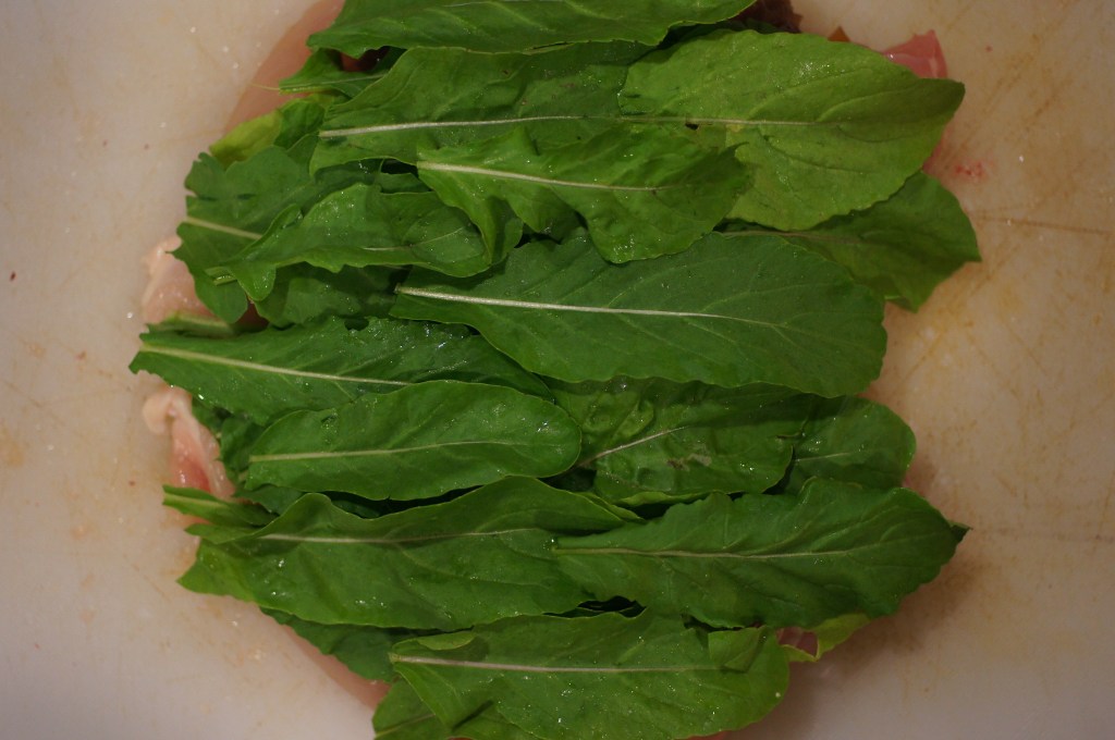 Chicken Roulade with Peach Chutney and Arugula | REMCooks