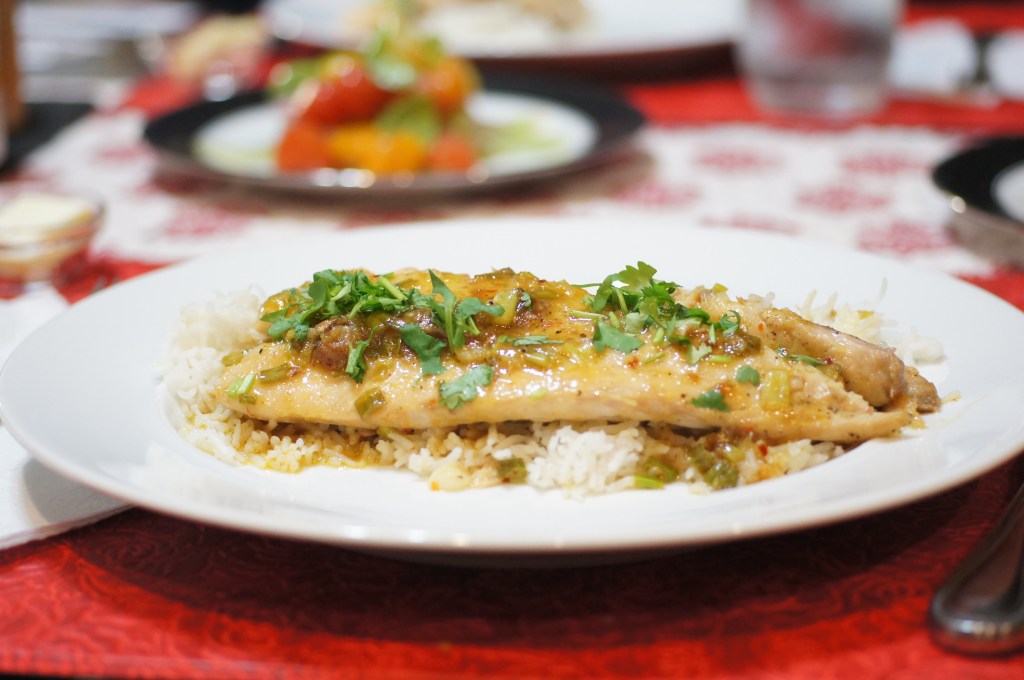 Asian Inspired Red Snapper with Coconut Rice | REMCooks