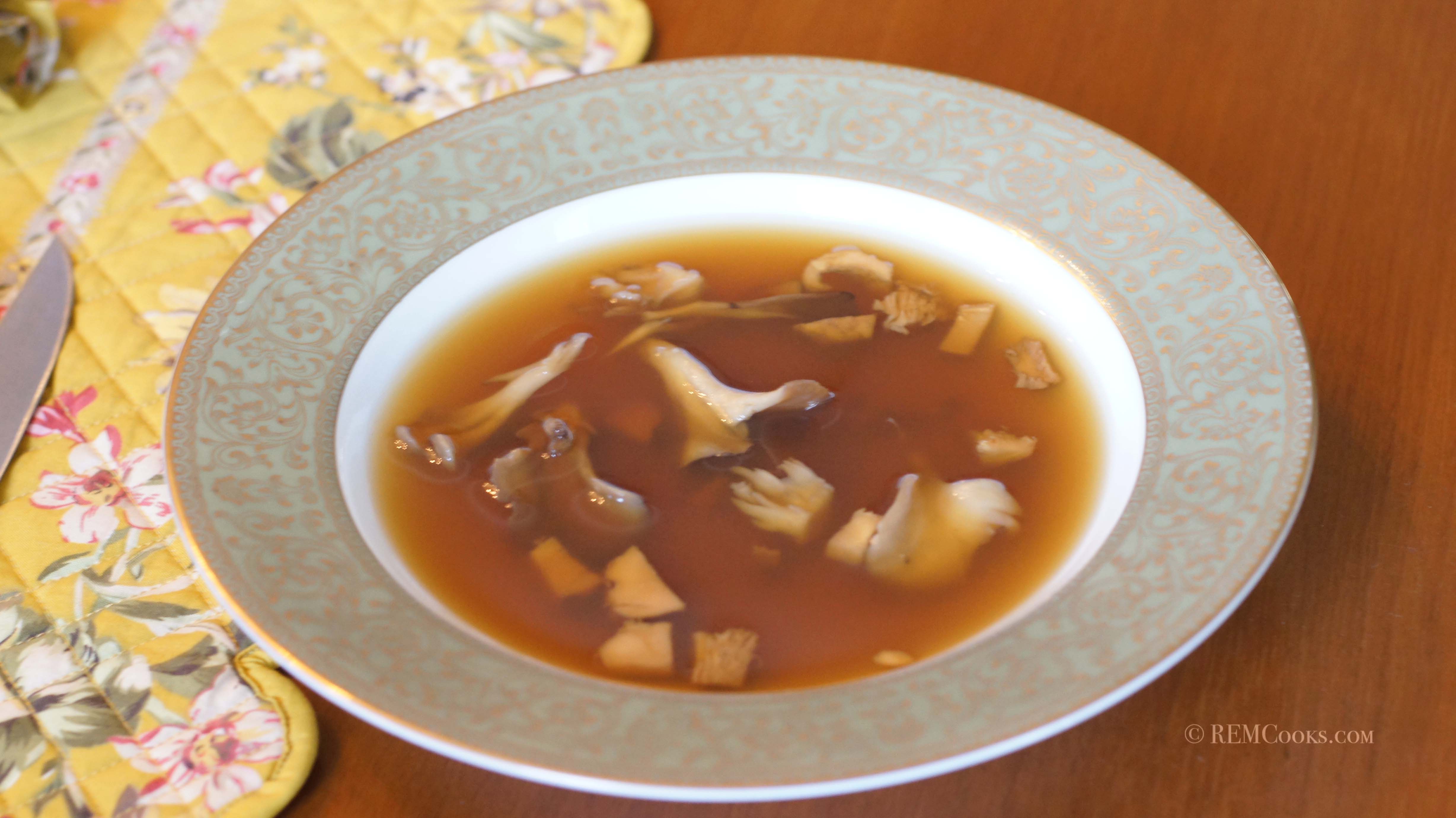 Wild Mushroom Consommé | REMCooks