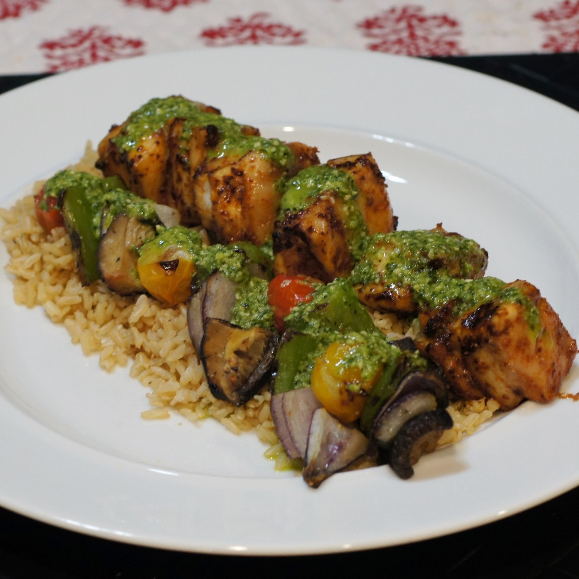 Ancho Seasoned Swordfish Skewers Done Right | REMCooks